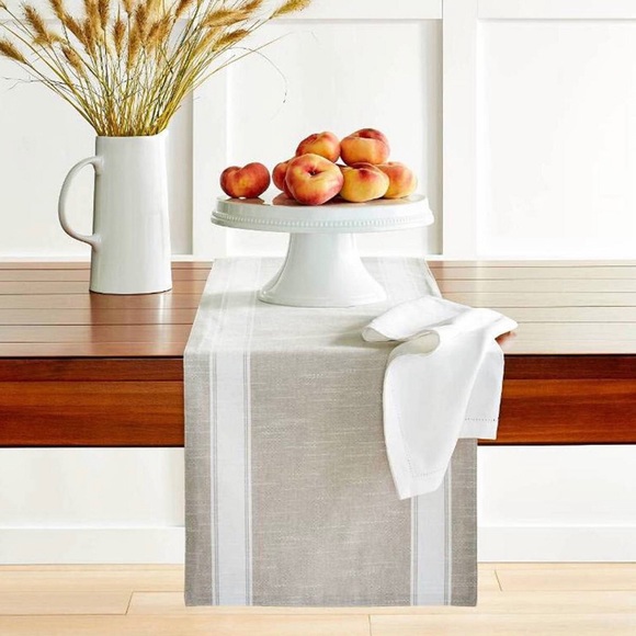Threshold | Dining | New Threshold 72 X 4 Table Runner Beige Gray ...